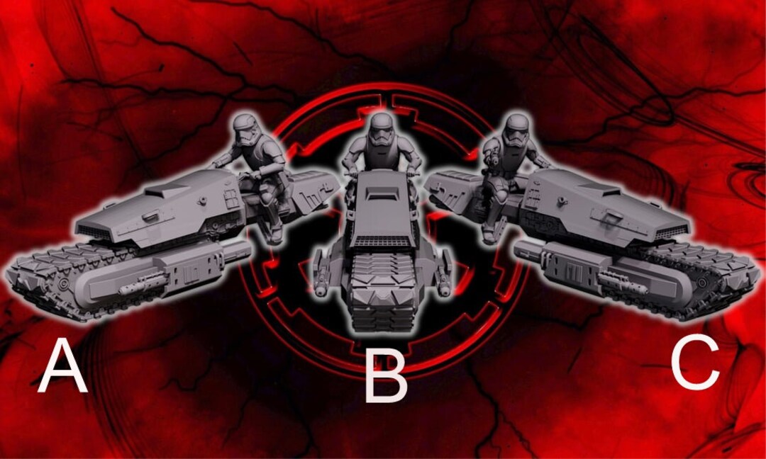 Motorcycle First Order Treadspeeder Star Wars - Etsy