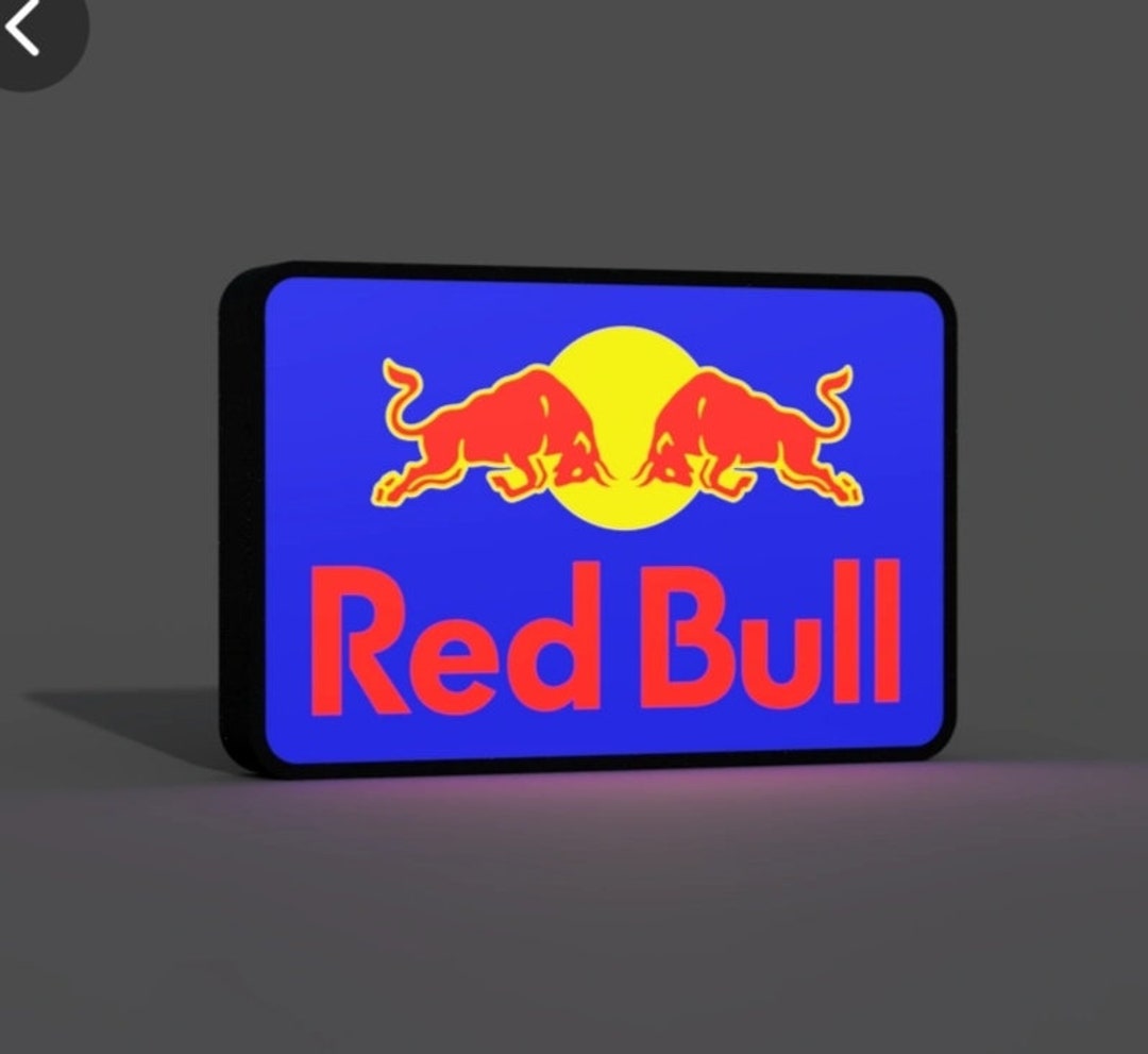 Red Bull Led Lamp - Etsy