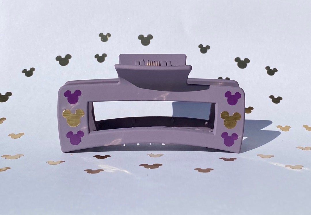 Chichi Gold Collection Purple Clip With Mickeys Themed Claw Clip ...