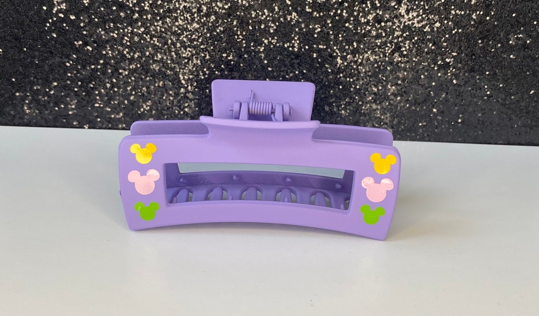 Rapunzel Themed Claw Clip, Disney Claw Clip, Mickey Shape Vynil, Clips ...