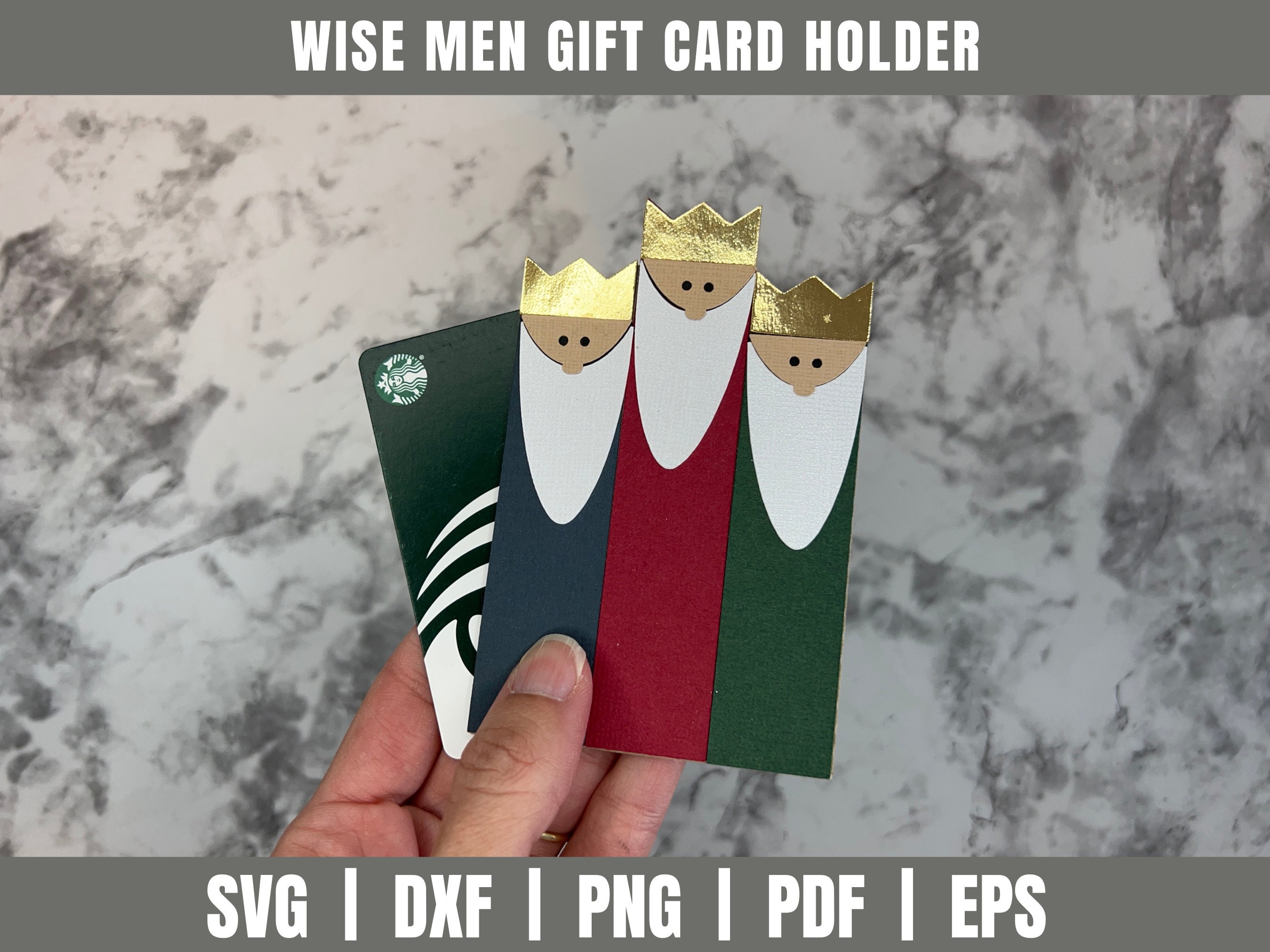 Three Wise Men Gift Card Holder SVG | Christmas SVG | Gift Card Cut ...