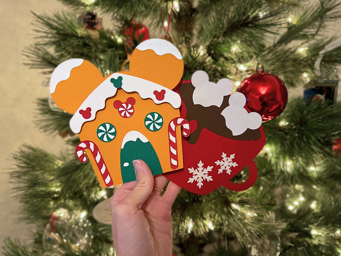 Mouse Bundle Present Gift Card Holder SVG| Gifts SVG | Gift Card Cut ...