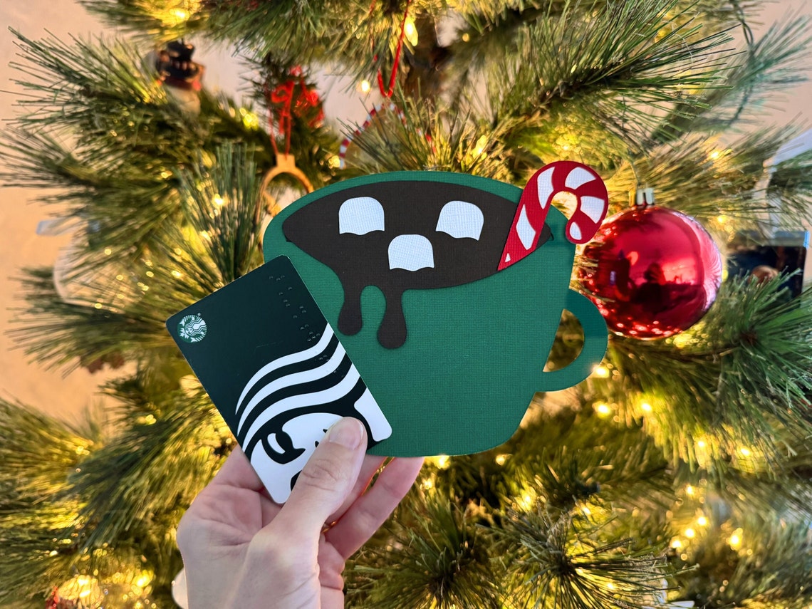 Hot Chocolate Gift Card Holder SVG | Christmas SVG | Gift Card Cut File ...
