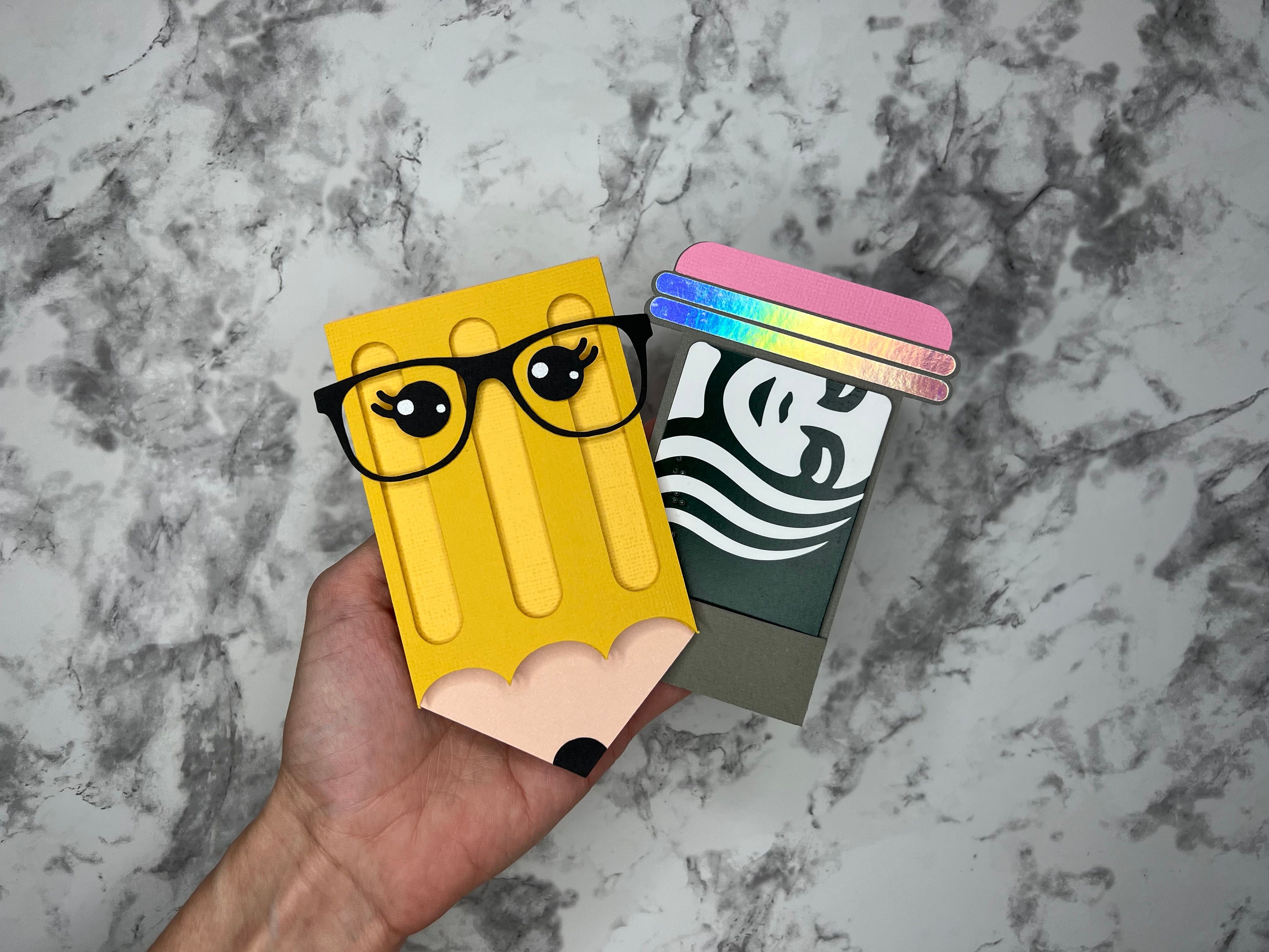 Pencil Gift Card Holder SVG DXF Teacher Appreciation - Etsy Australia