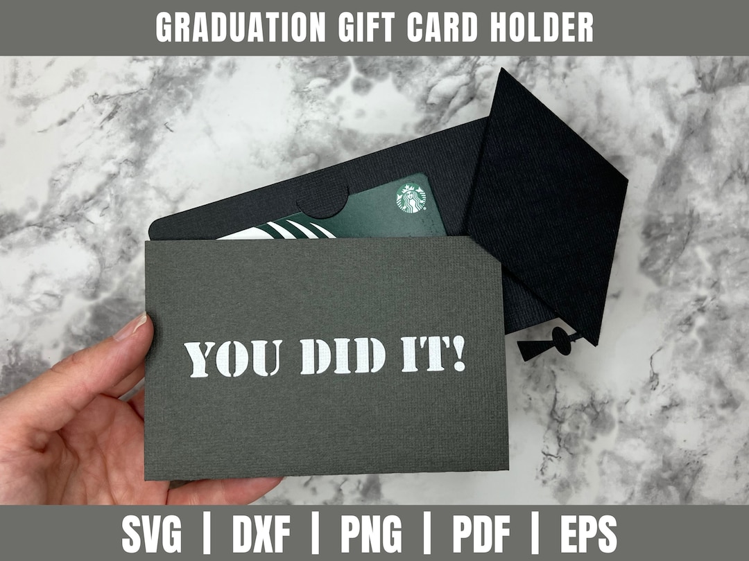 Graduation Card Cut File | Class of 2023 SVG | Class of 2023 Gift Card ...