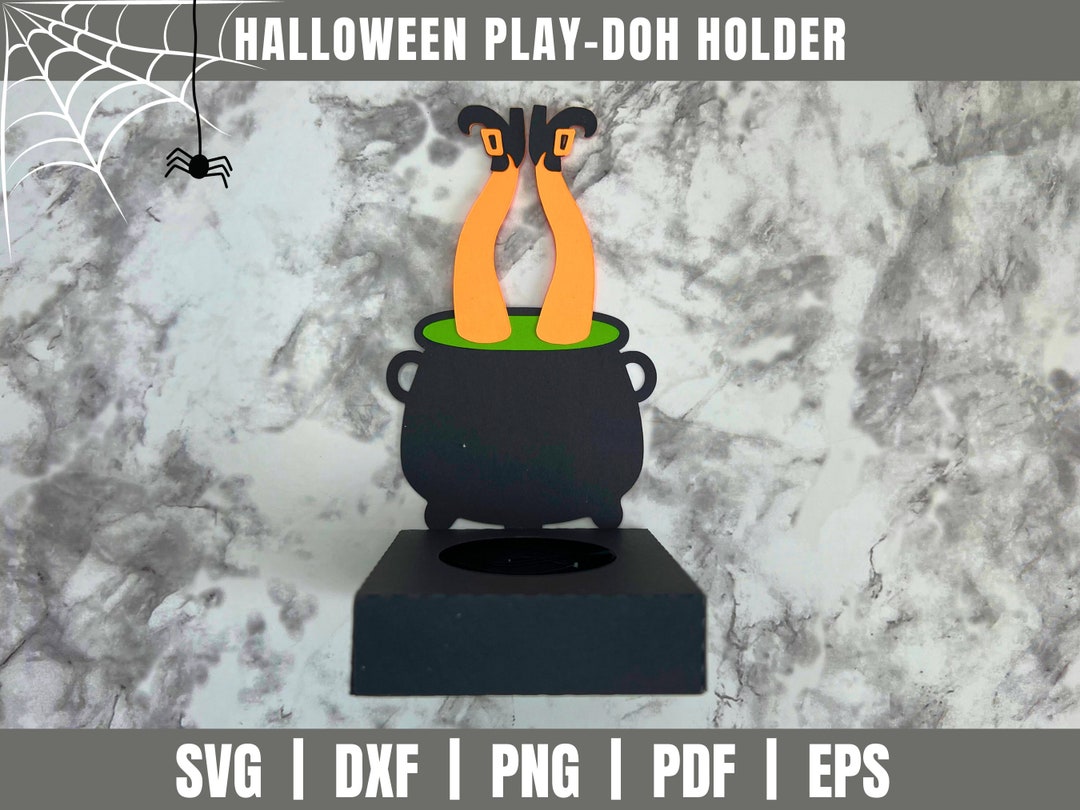 Halloween Play-doh Holder SVG Halloween SVG Play-doh Holder Template ...