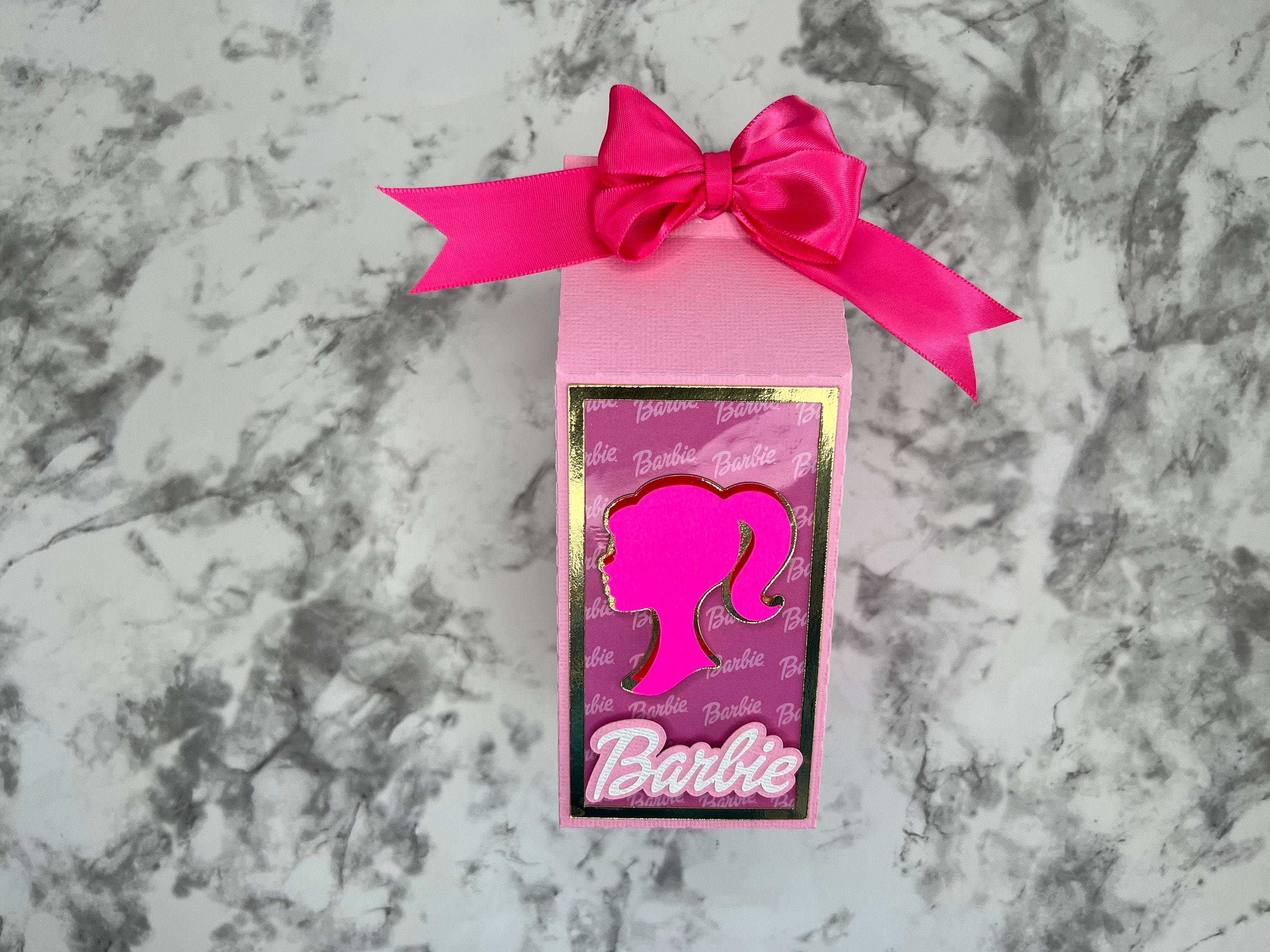 Malibu Doll Party Favor Milk Box SVG pink Party Favor SVG - Etsy