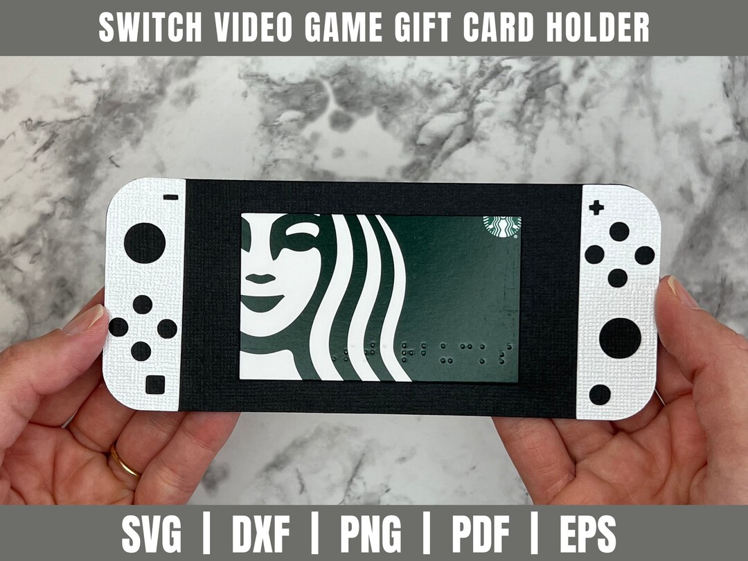 Video Game Gift Card Holder SVG | Switch Gift Card SVG | Gift Card Cut ...