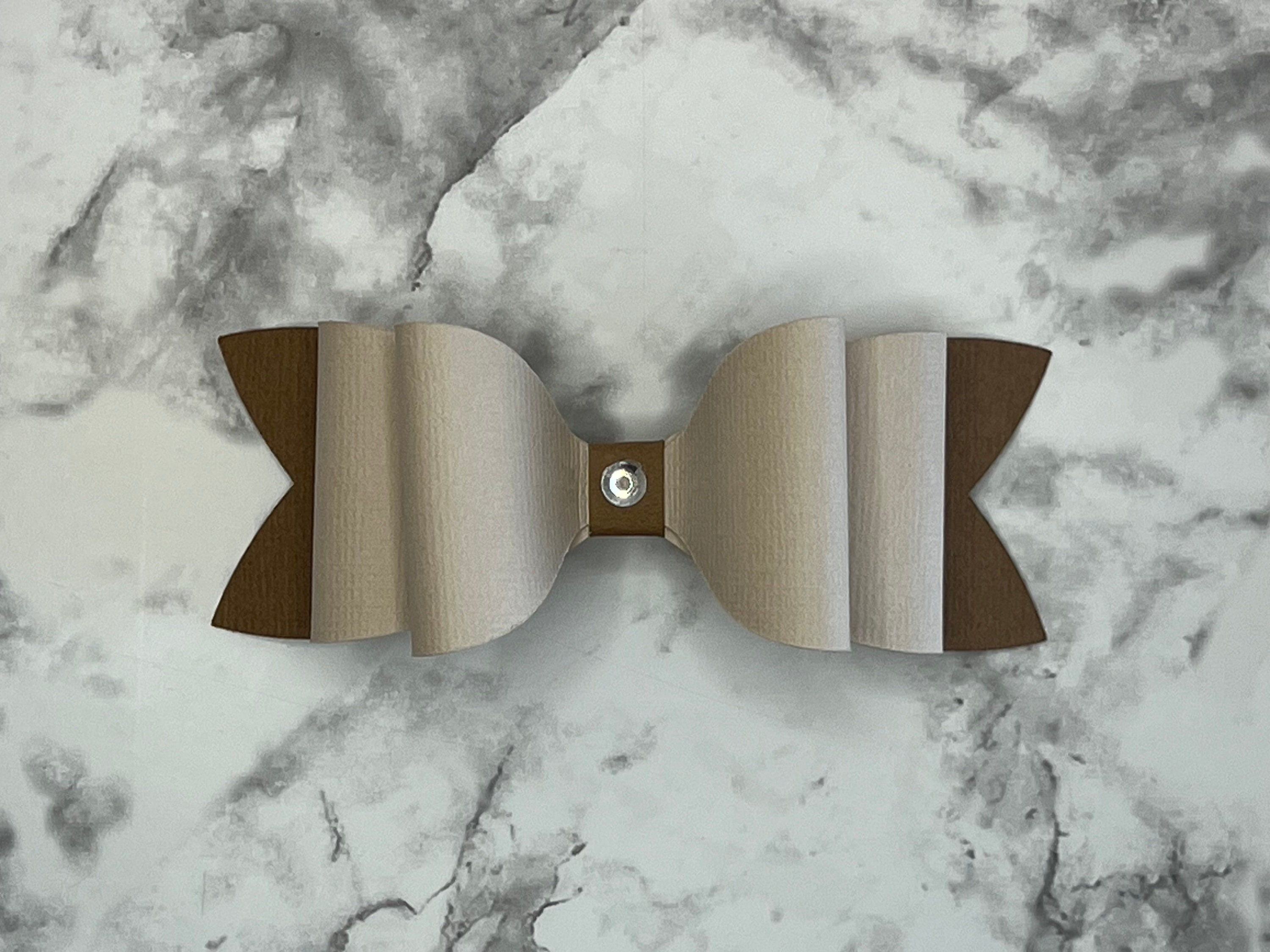 Paper Double Bow SVG Paper Bow Cut File 3D Paper Bow - Etsy