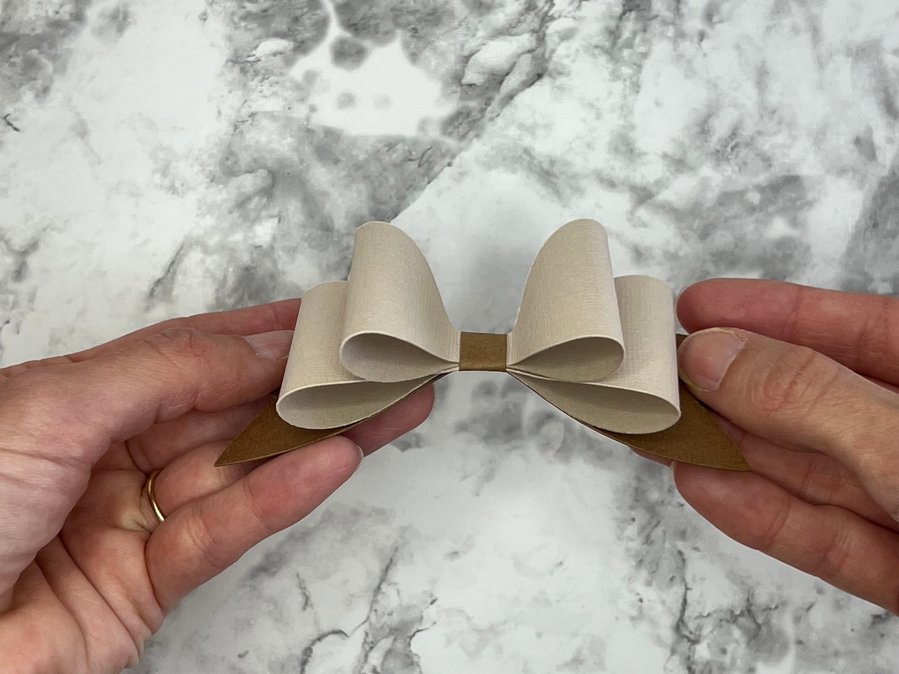 Paper Double Bow SVG Paper Bow Cut File 3D Paper Bow - Etsy