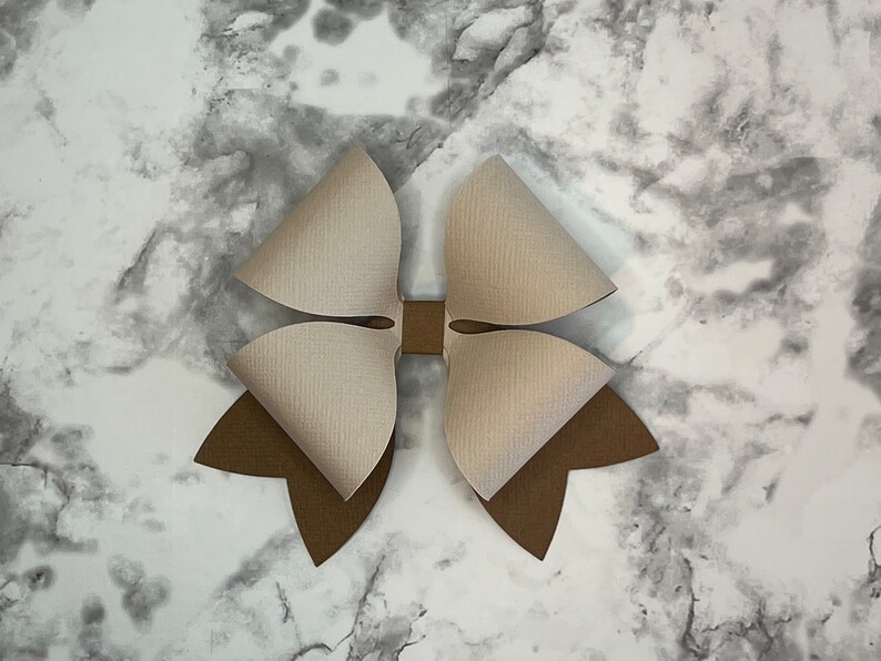 Paper Clover Bow SVG | Paper Bow Cut File | 3D Paper Bow Template ...