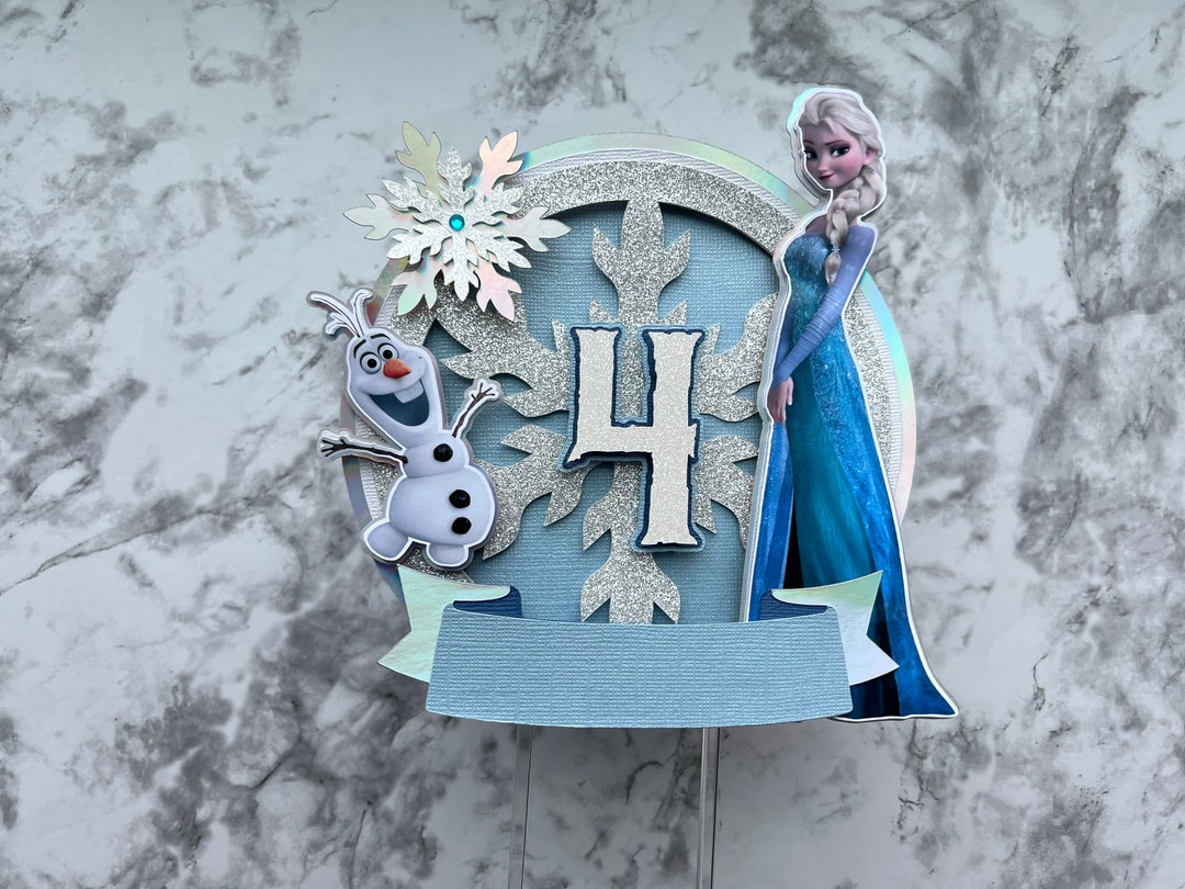 Frozen Cake Topper SVG | Ice Princess Inspired Cake Topper Cut File ...