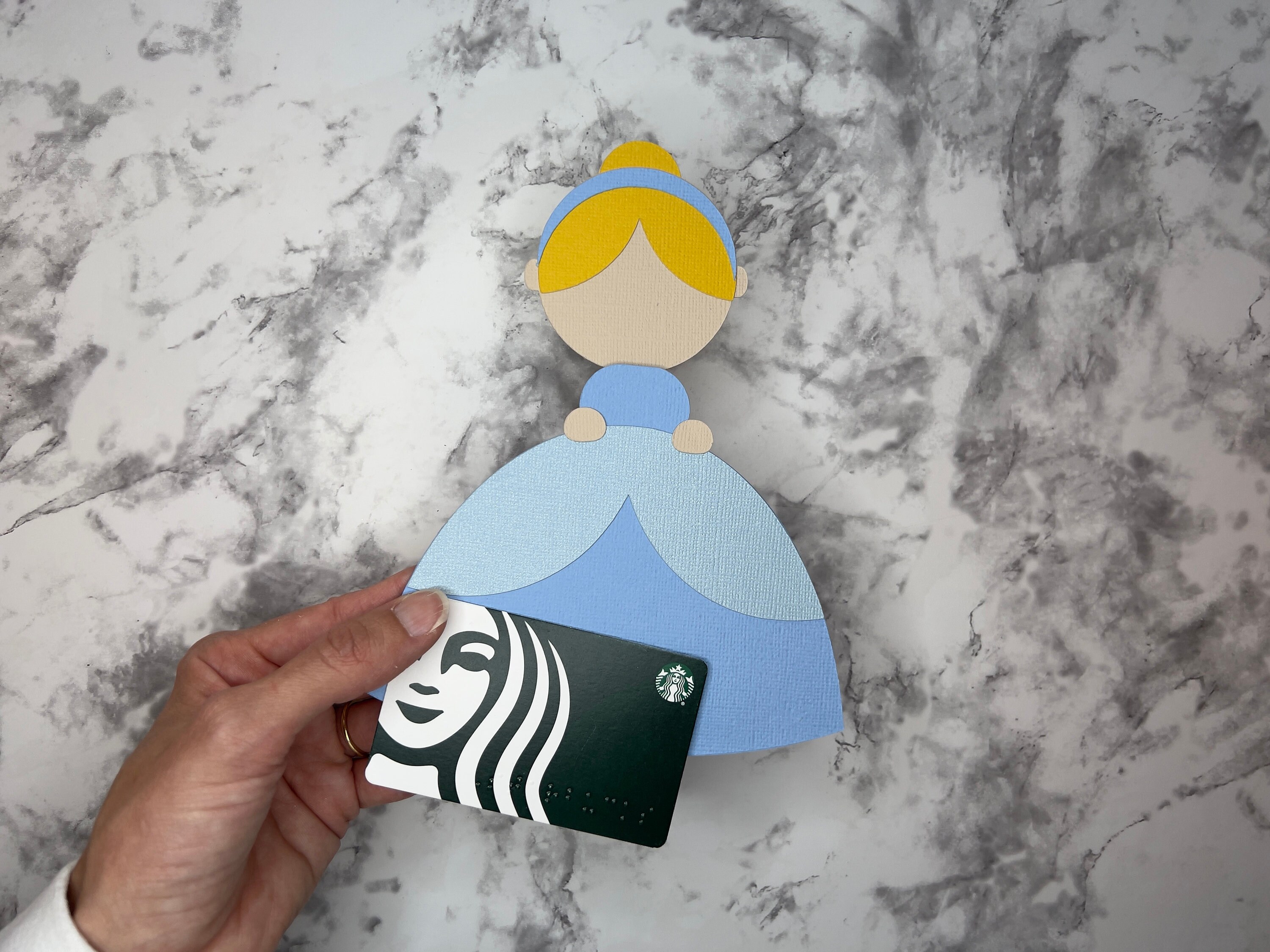 Princess Gift Card Holder Template SVG Princess Template - Etsy