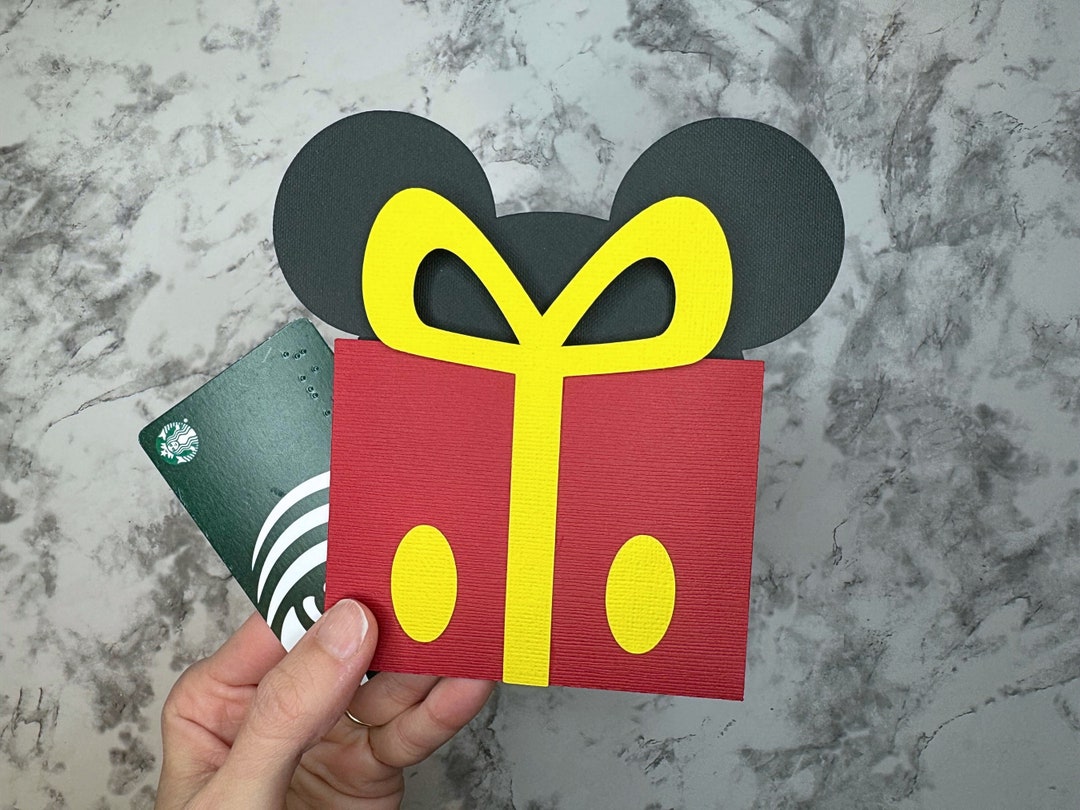 Mouse Present Gift Card Holder SVG| Gifts SVG | Gift Card Cut File ...