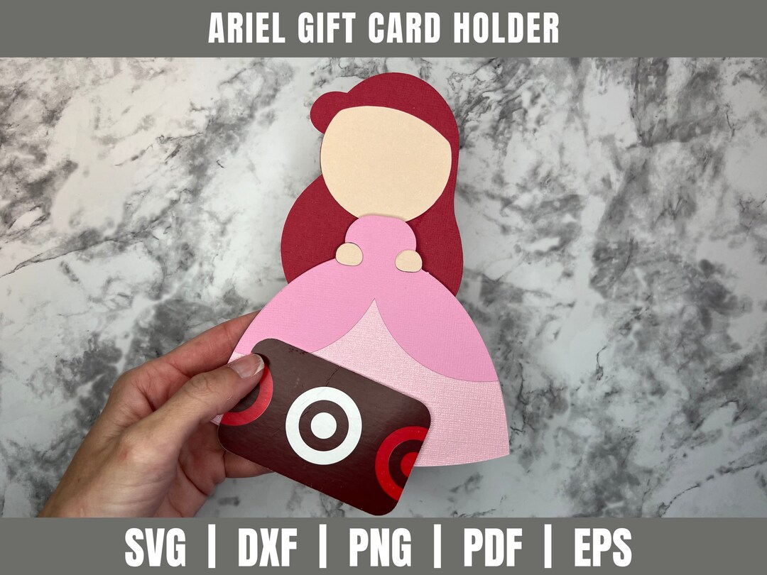 Princess Gift Card Holder Template SVG | Princess Template| Princess ...