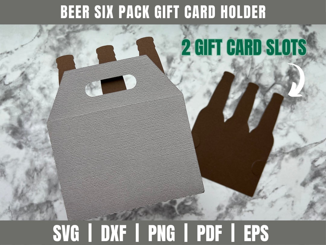 Six Pack Beer SVG | Father's Day SVG | Gift Card Cut File| Beer Father ...