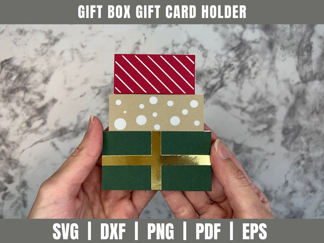Christmas Presents Gift Card Holder SVG | Christmas SVG | Gift Card Cut ...