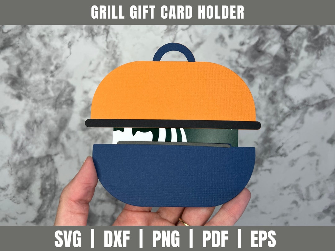 Grill Gift Card Holder SVG House Warming SVG Barbecue Gift Card New ...