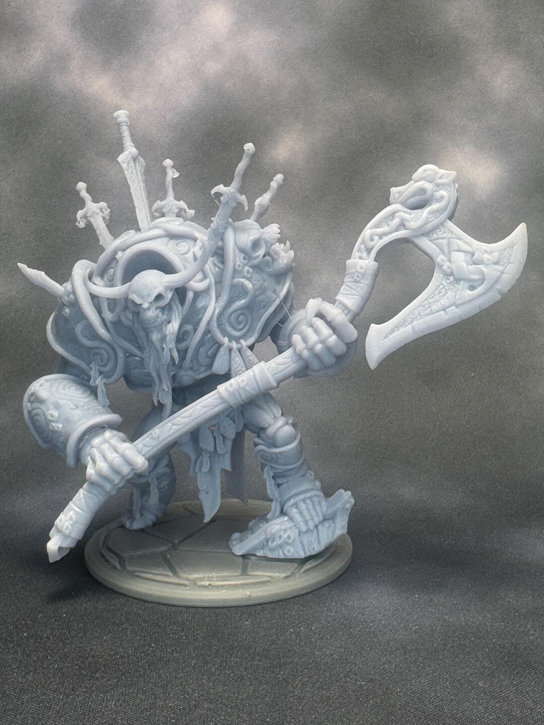 Iron Throne Sword Golem Miniature: 3D Printed Resin Boss for D&D - Etsy