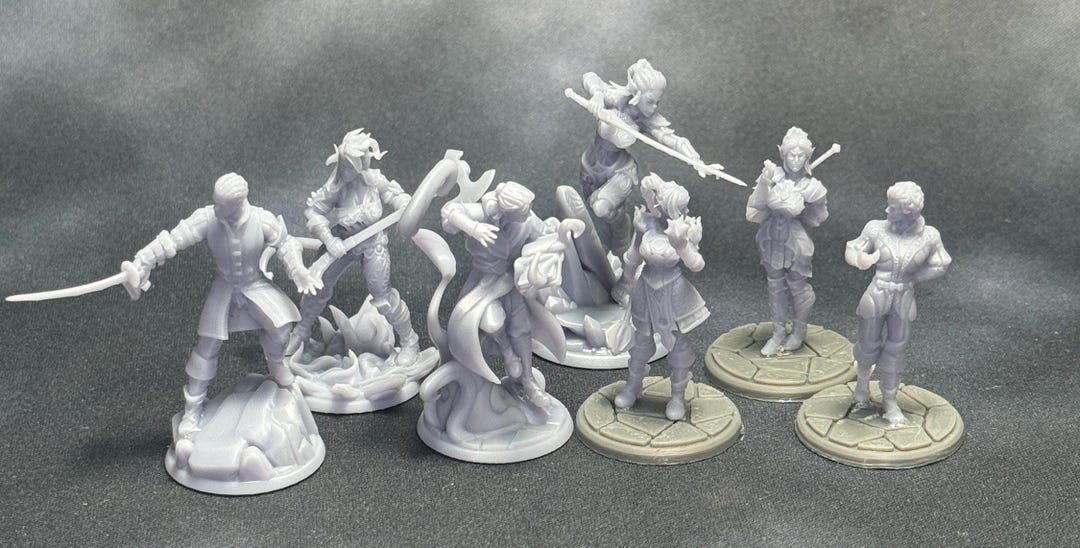Fantasy Adventurers Miniatures Set | 28mm Resin RPG Party - Etsy
