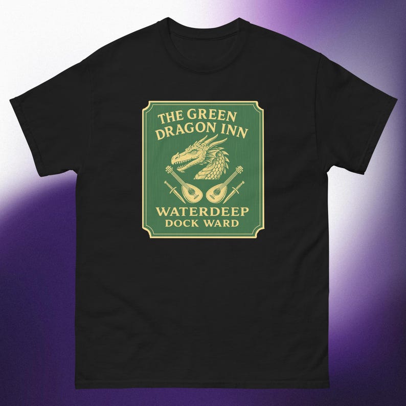 The Green Dragon Inn – Waterdeep Dock Ward | Fantasy Tavern Sign T ...