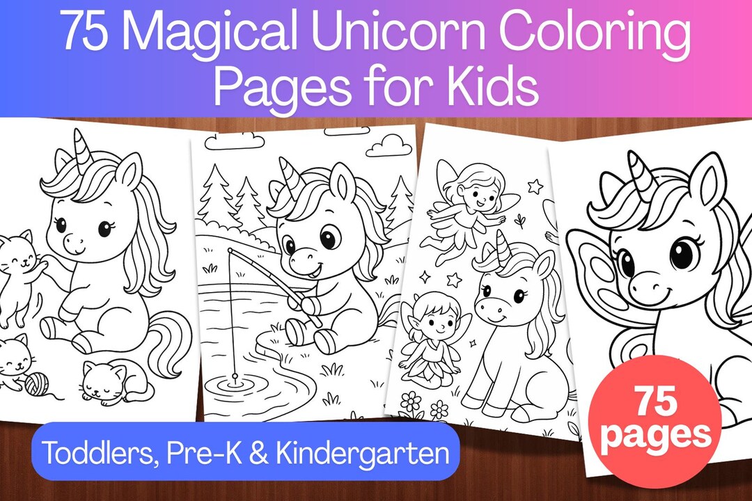 75 Magical Unicorn Coloring Pages for Kids - Printable Coloring Book ...