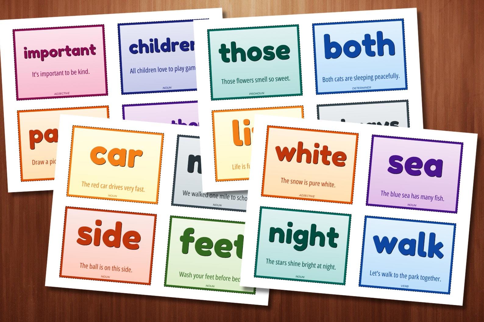 Sight Words Flashcards: Kindergarten & 1st Grade Reading (printable PDF ...
