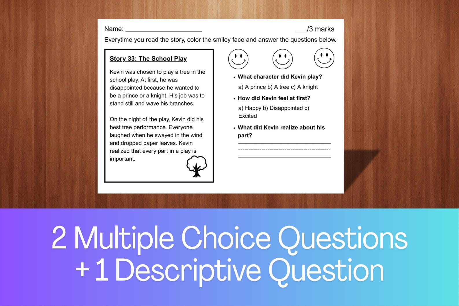 Reading Comprehension Worksheets: 1st-2nd Grade Short Stories (digital ...