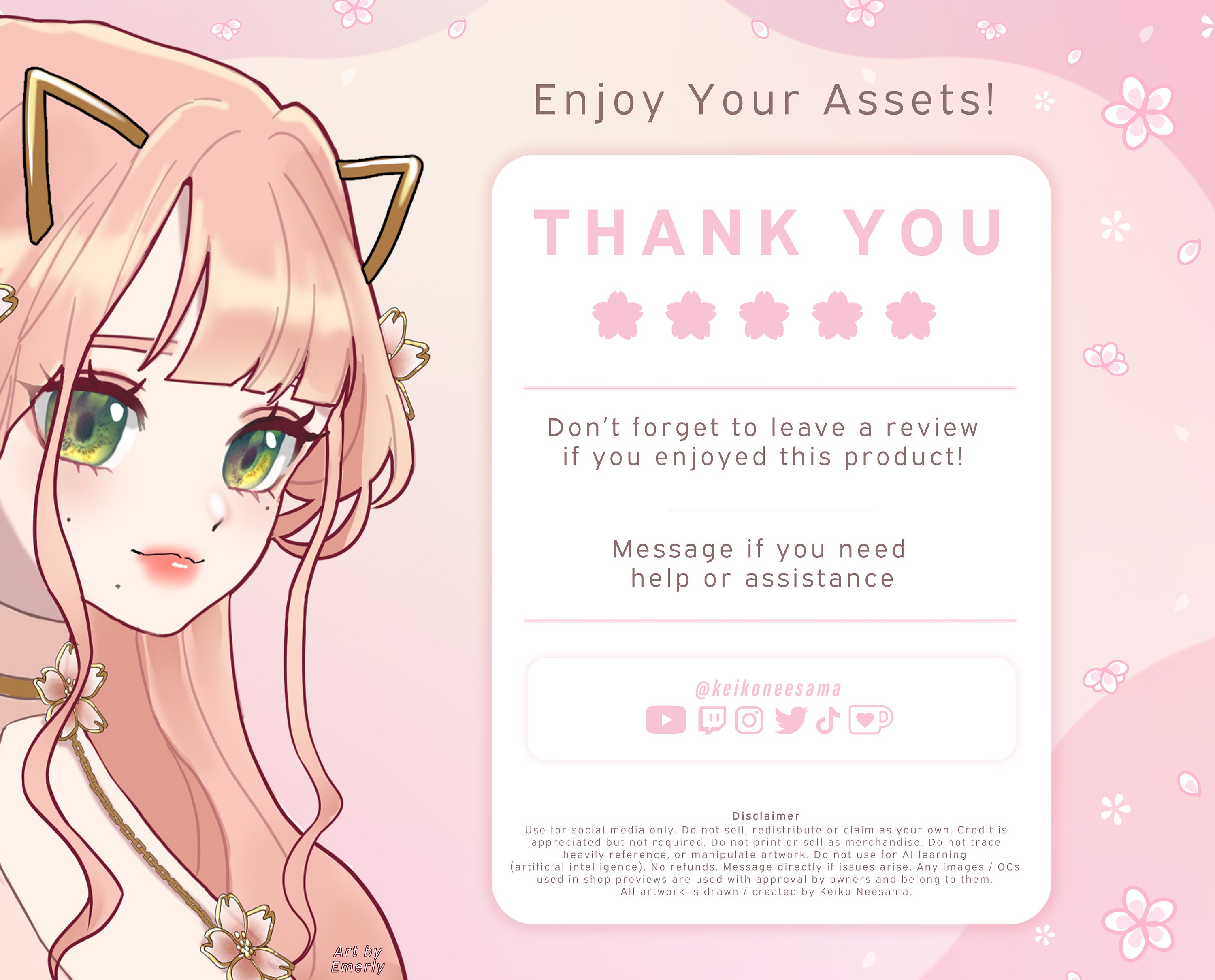 Cherry Blossom Sticky Notes: Vtuber Stream Assets (100+ PNG) - Etsy