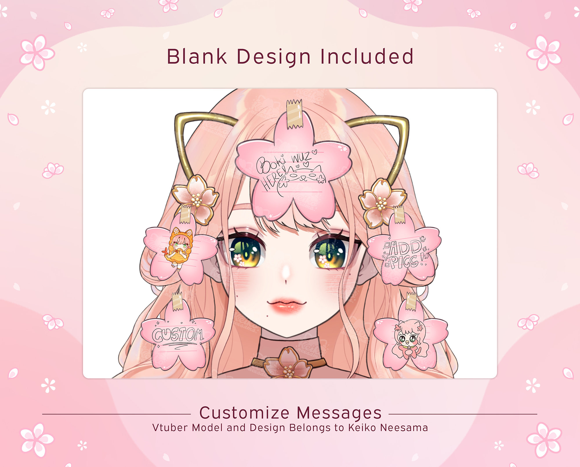Cherry Blossom Sticky Notes: Vtuber Stream Assets (100+ PNG) - Etsy