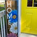 Hand Painted Home Sign, Welcome Sign, Hand Painted Sign, Flower Art ...