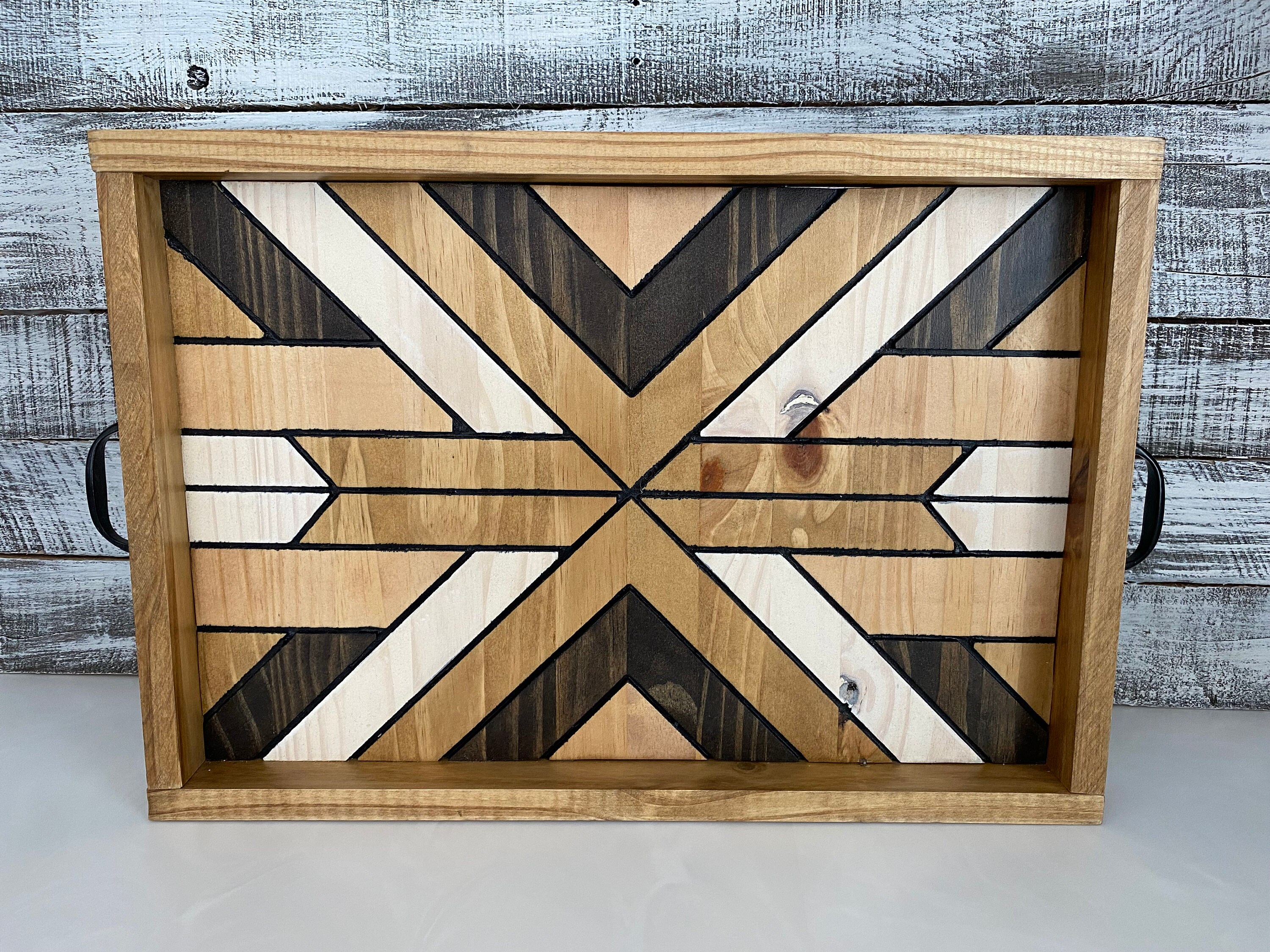 Carved Design Serving Tray - Etsy