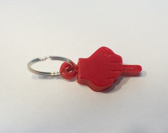Middle Finger Keychain (3D Printed) -designed by Tomodesigns - Etsy