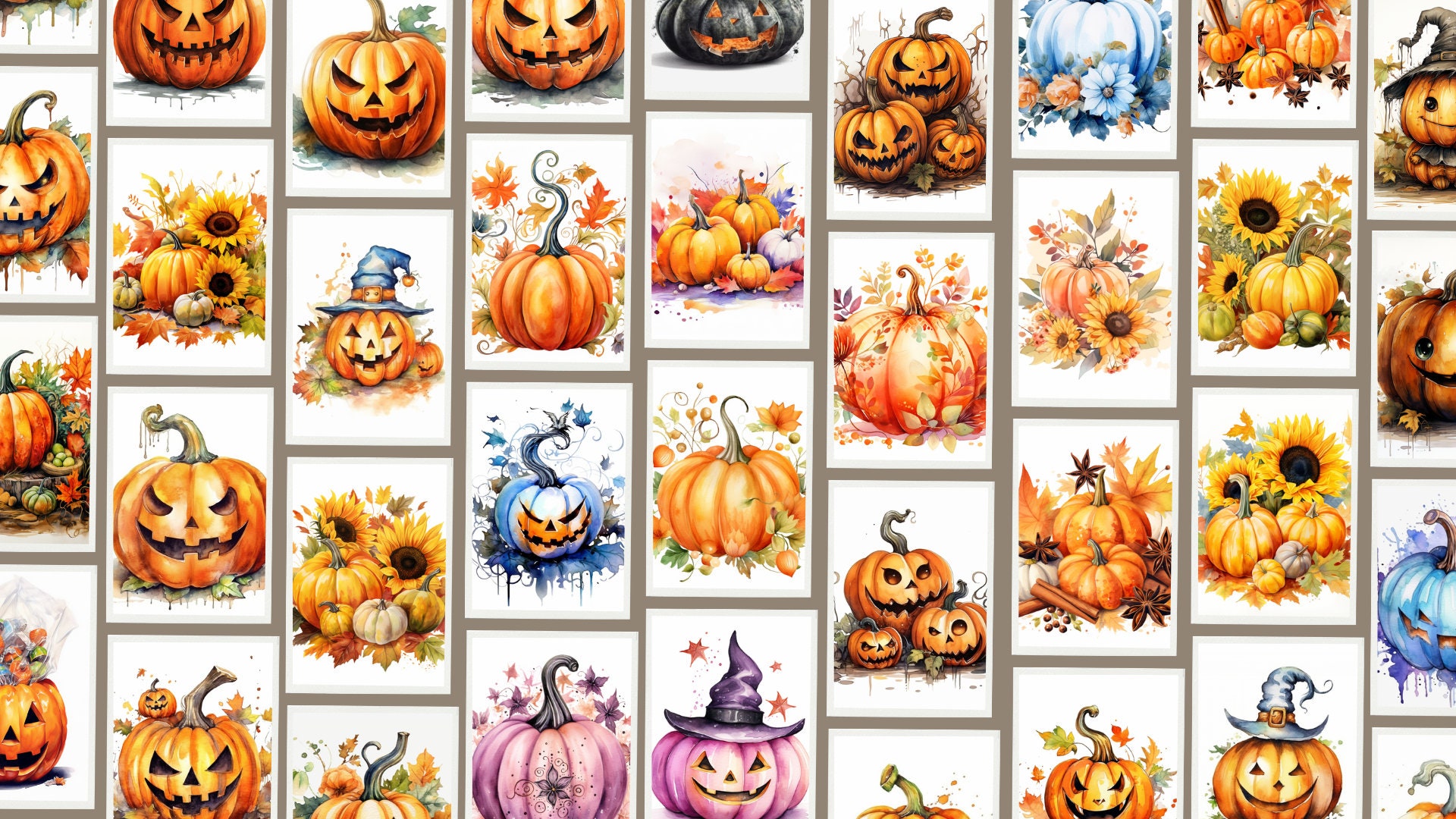 Watercolor Pumpkin Clipart | Halloween Clipart | 350+ Pumpkin Files ...