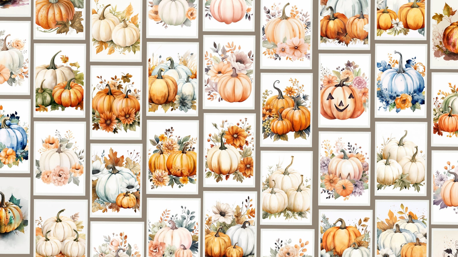 Watercolor Pumpkin Clipart | Halloween Clipart | 350+ Pumpkin Files ...