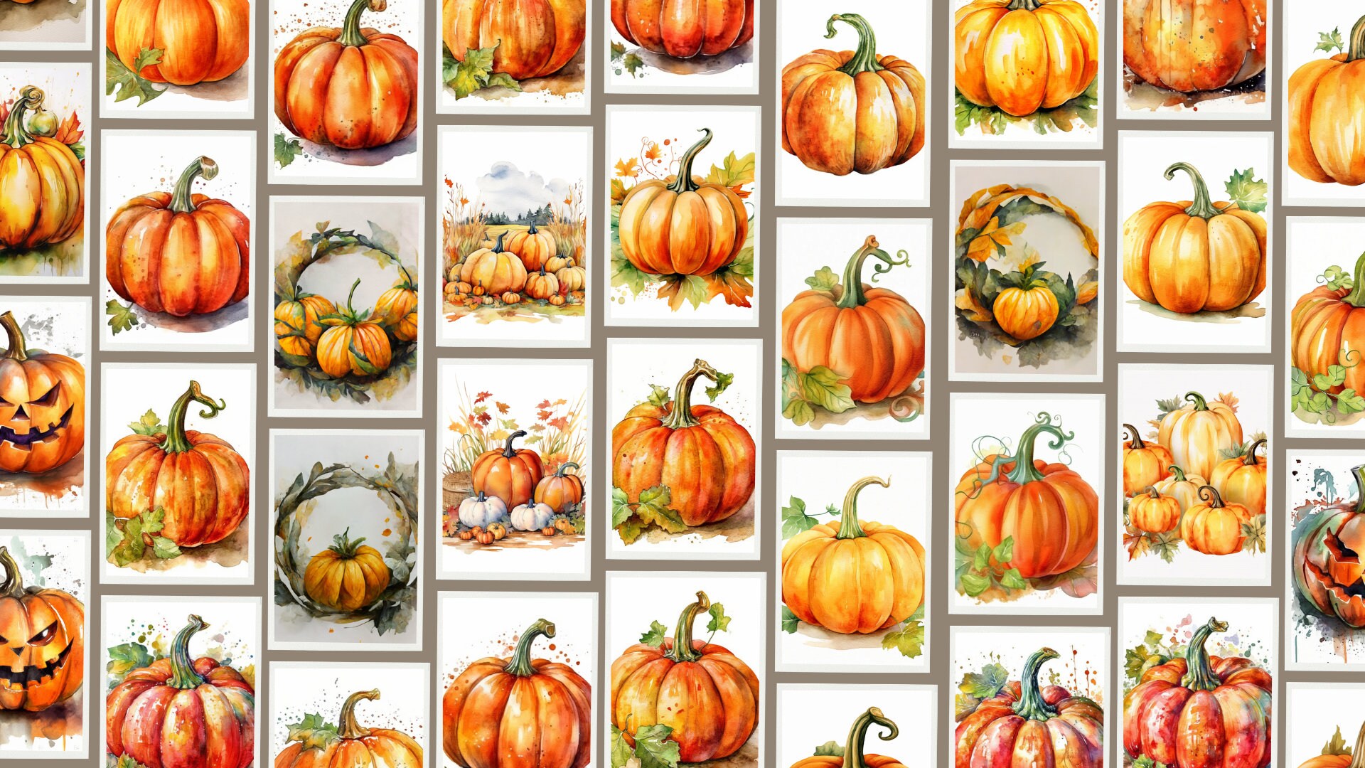 Watercolor Pumpkin Clipart | Halloween Clipart | 350+ Pumpkin Files ...