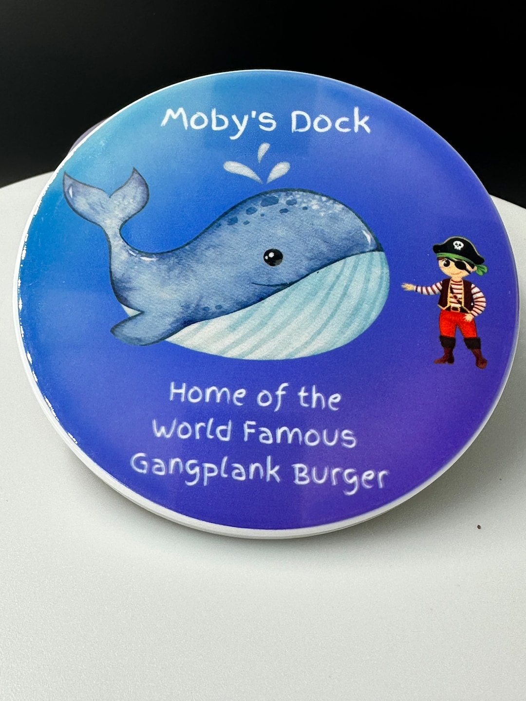 Scarecrow and Mrs. King Moby's Dock Ceramic Coaster (approx. Size 3.5 ...