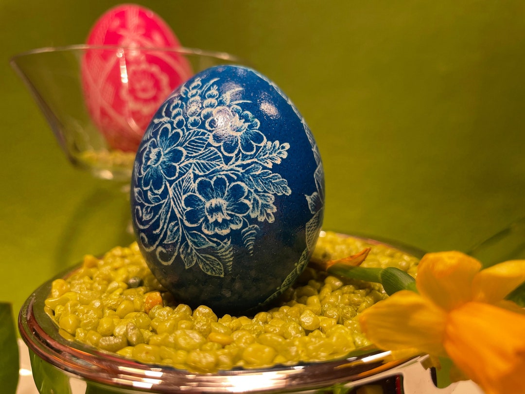 Easter Eggs, Scratch Technique - Etsy