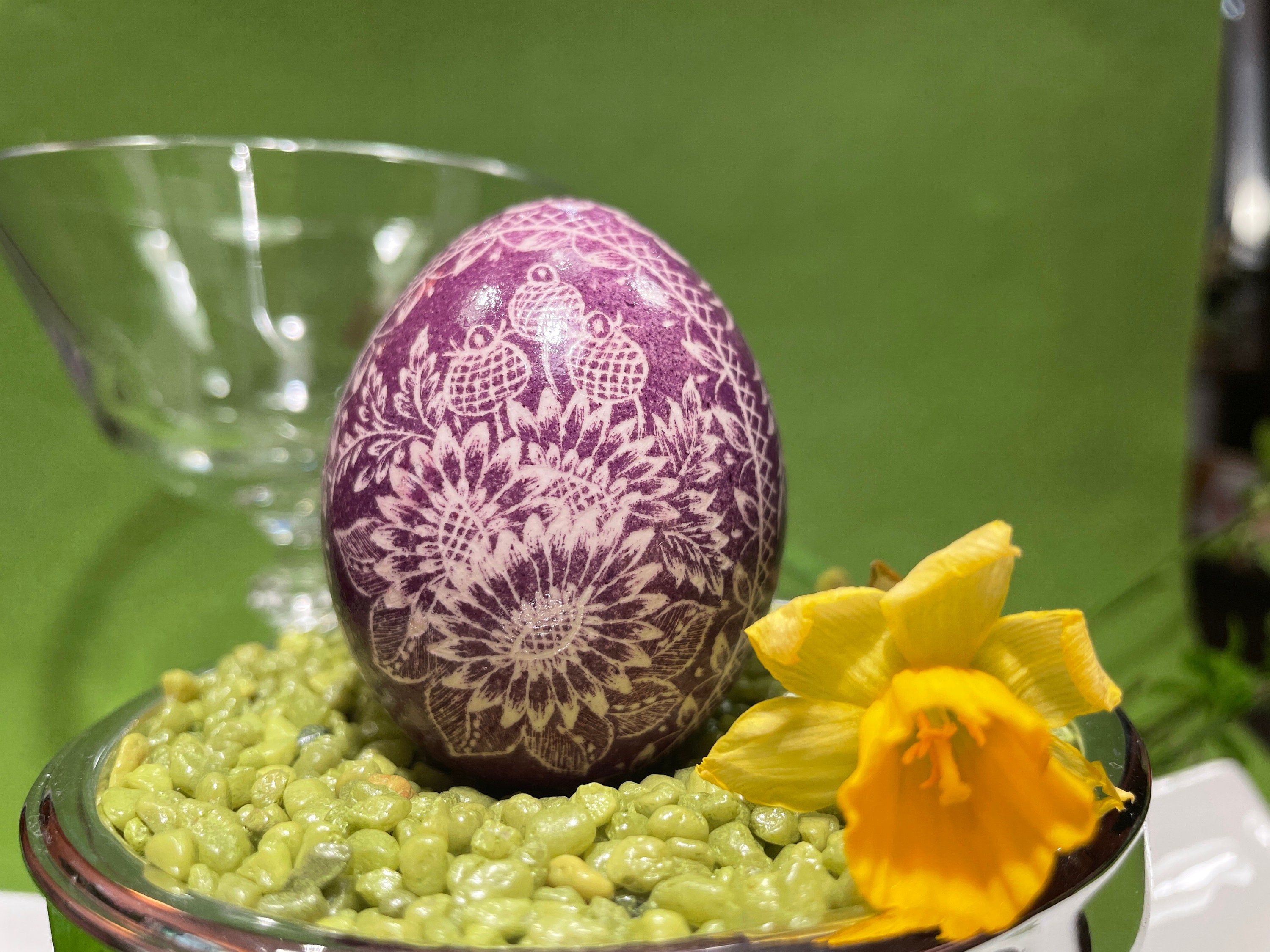 Easter Eggs, Scratch Technique - Etsy