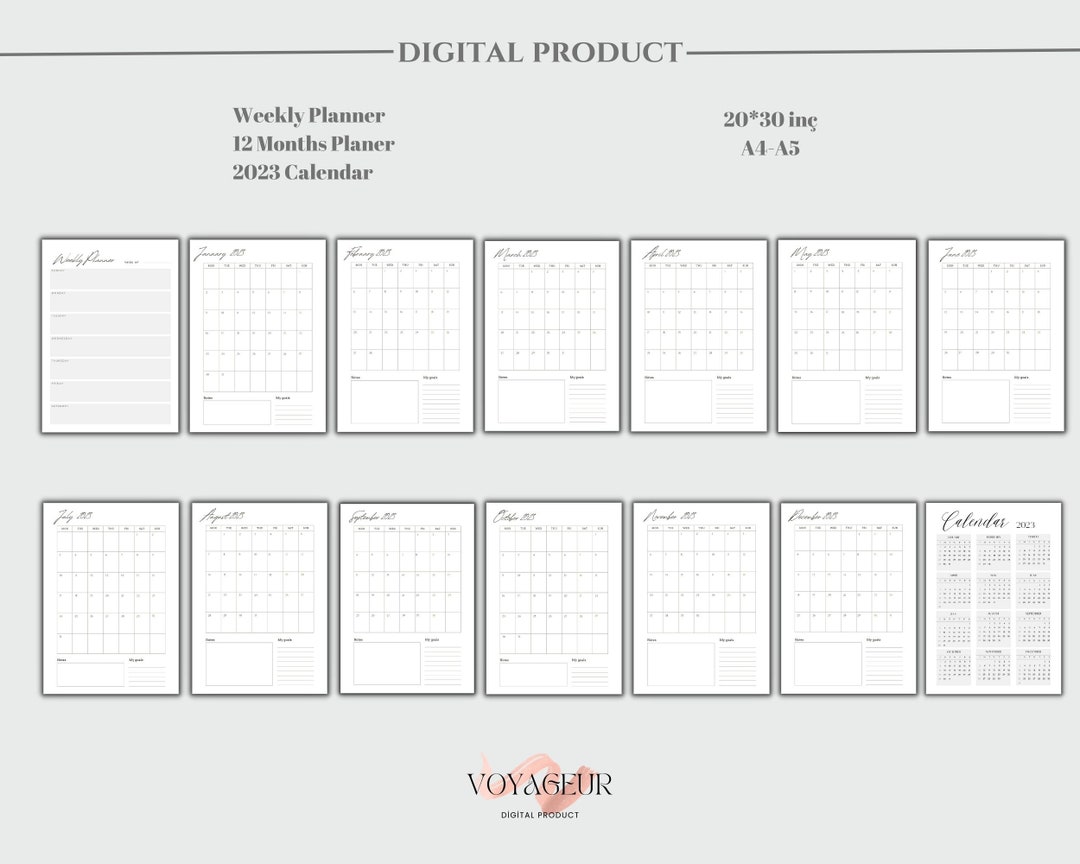Planner Set - Etsy