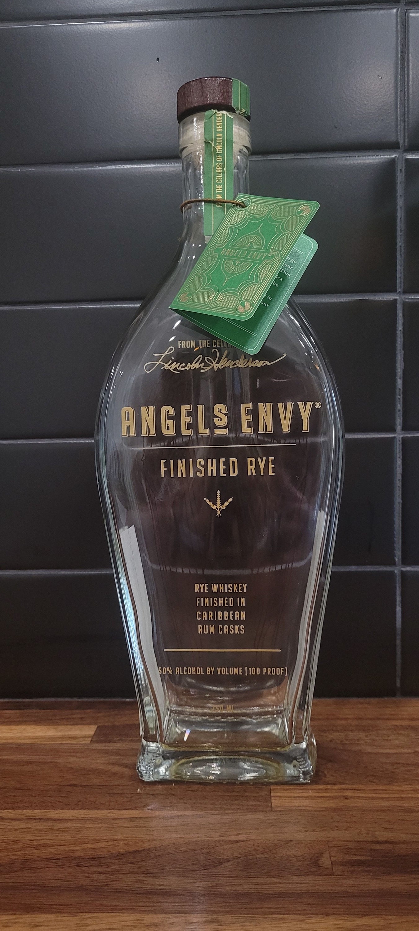 Angels Envy Finished Rye - Empty Bottle - Etsy
