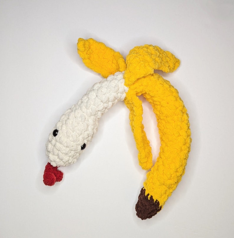 Crochet Banana Snake Plushie Amigurumi - Etsy
