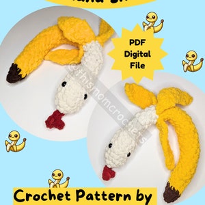 Banana Snake Crochet Pattern Amigurumi - Etsy