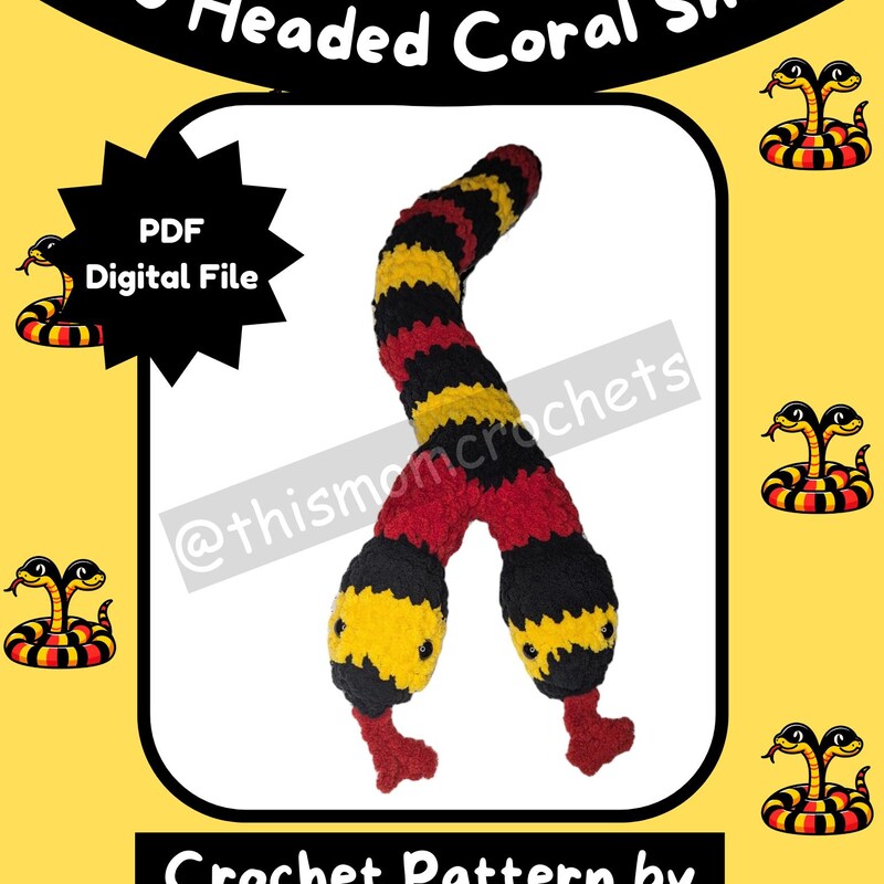 Coral Snake Pattern - Etsy