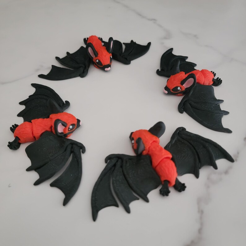 Adorable Flexi Bat - Cute Bat, Bat Toy, Halloween Bat, Bat Decoration ...