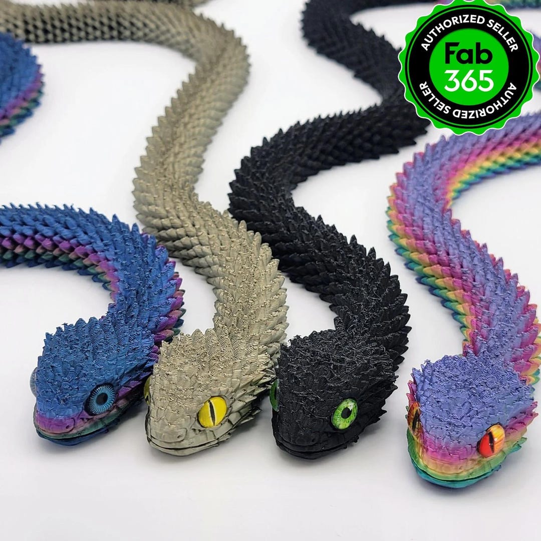 Articulated Bush Viper Toy - Dragon Snake - Etsy