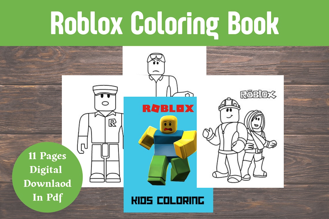 Roblox Coloring Book for Kids: Over Unique Pages Featuring - Etsy