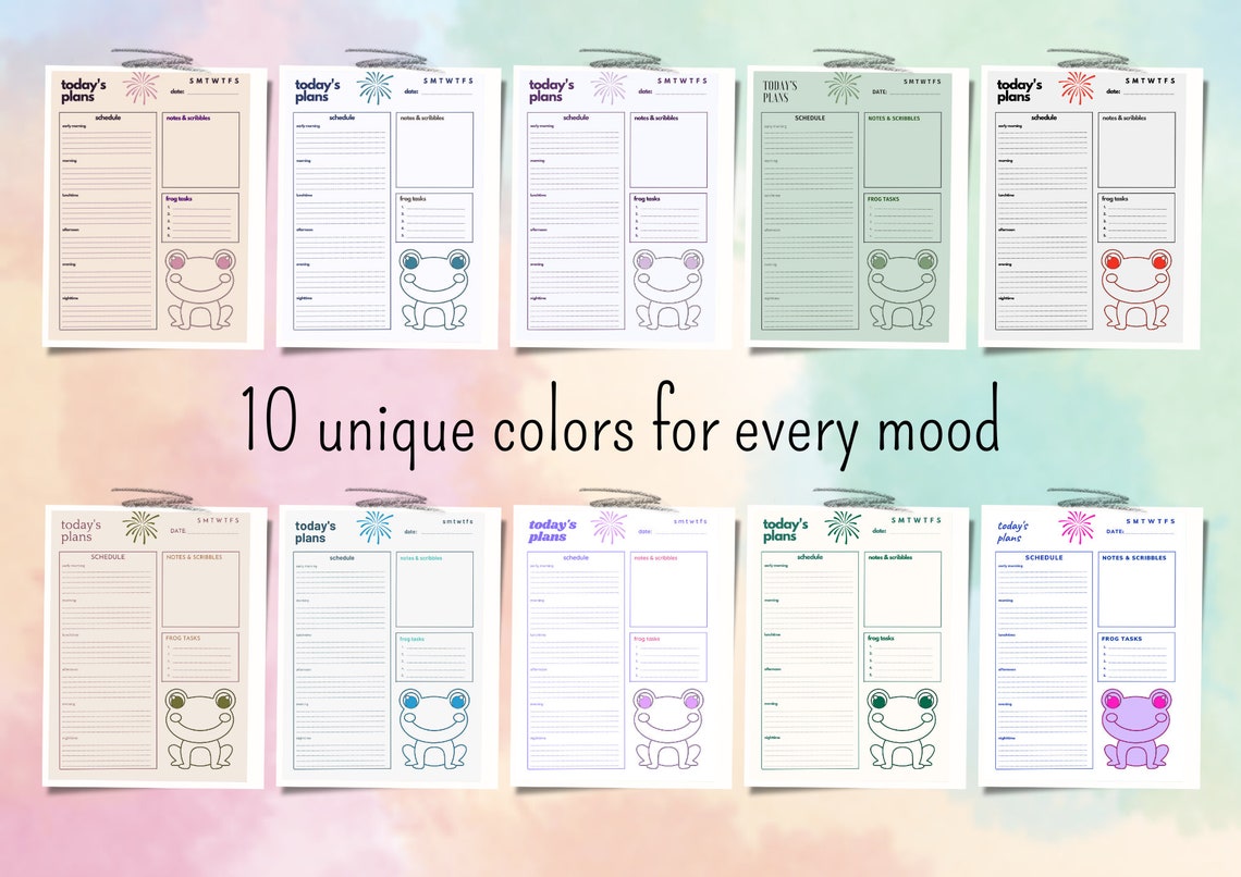 Eat the Frog! Planner Printable - Print Out or Use on Tablet ...