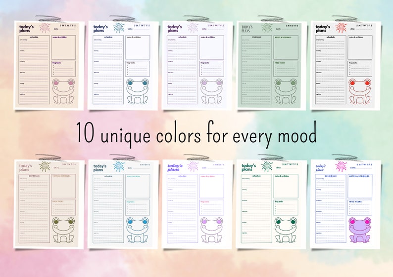 Eat the Frog! Planner Printable - Print Out or Use on Tablet ...