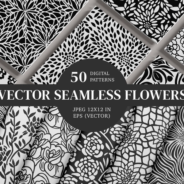 Floral Pattern Svg - Etsy